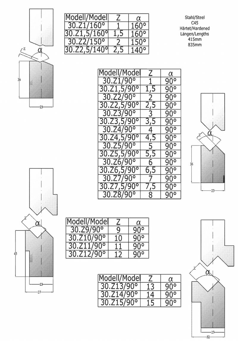 Joggle Insert Press Brake Tooling from China manufacturer - Tianshui ...